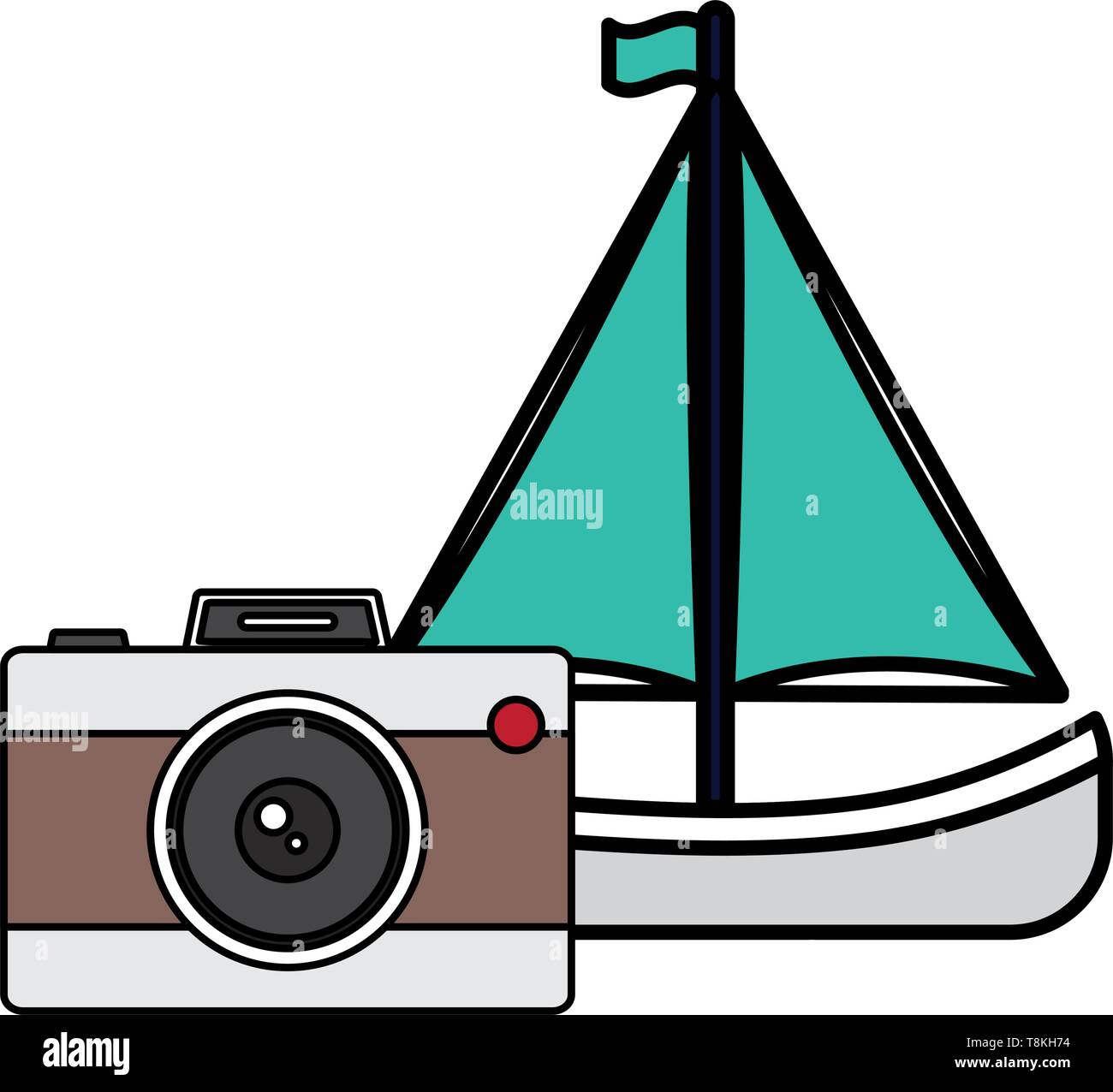 Shutter boat Stock Vector Images - Alamy