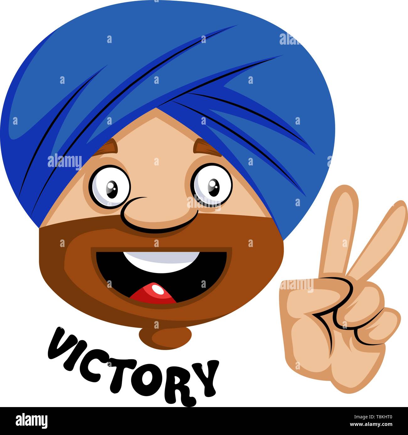 Cartoon illustration muslim man sign hi-res stock photography and ...