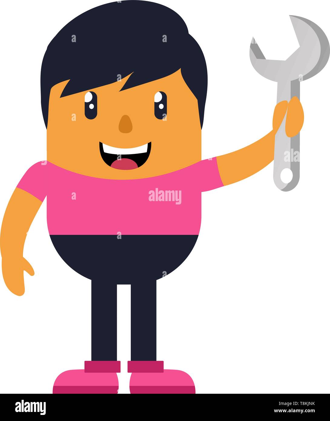 Human icon wrench vector hi-res stock photography and images - Alamy