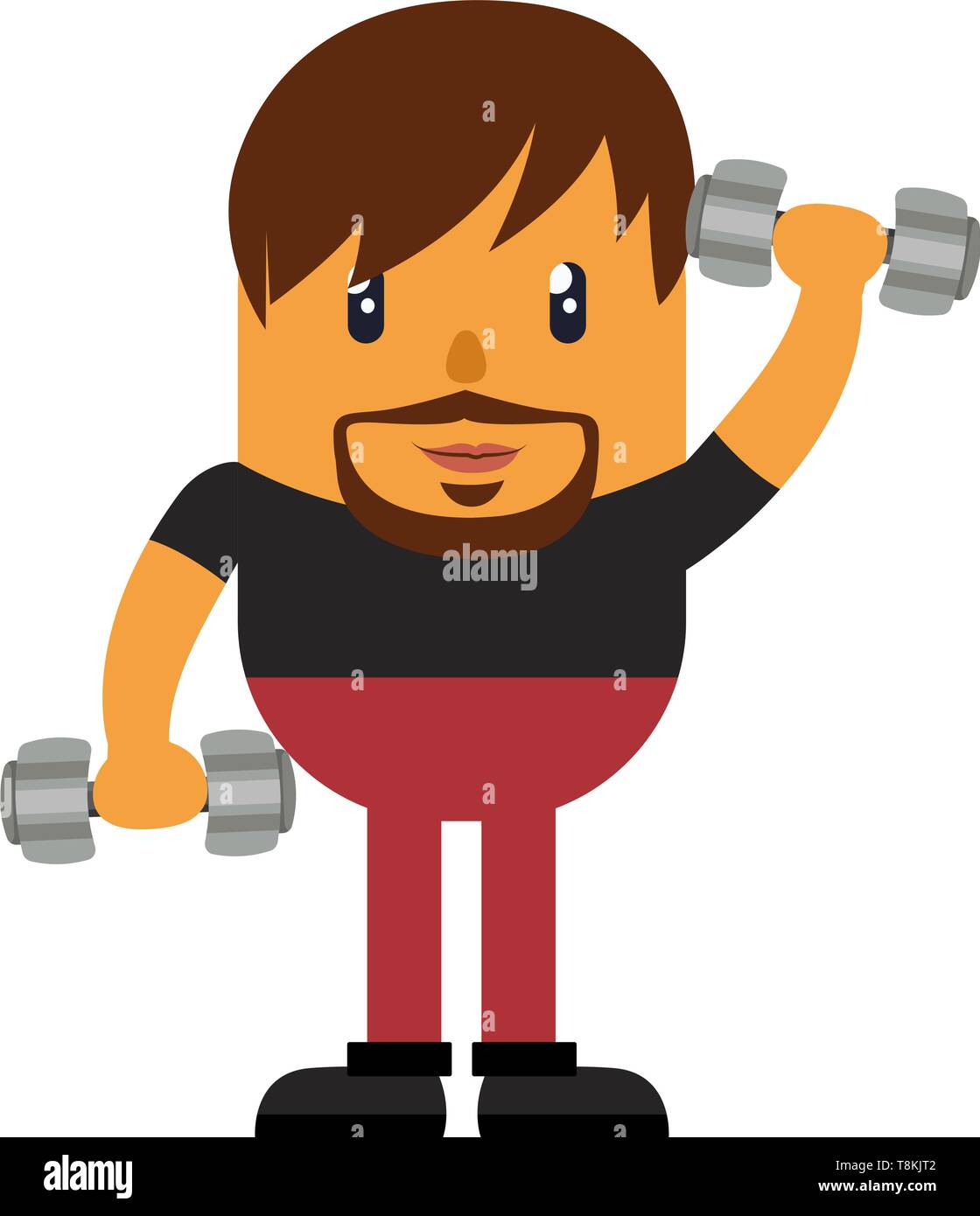 Weigh lifting Stock Vector Images - Alamy