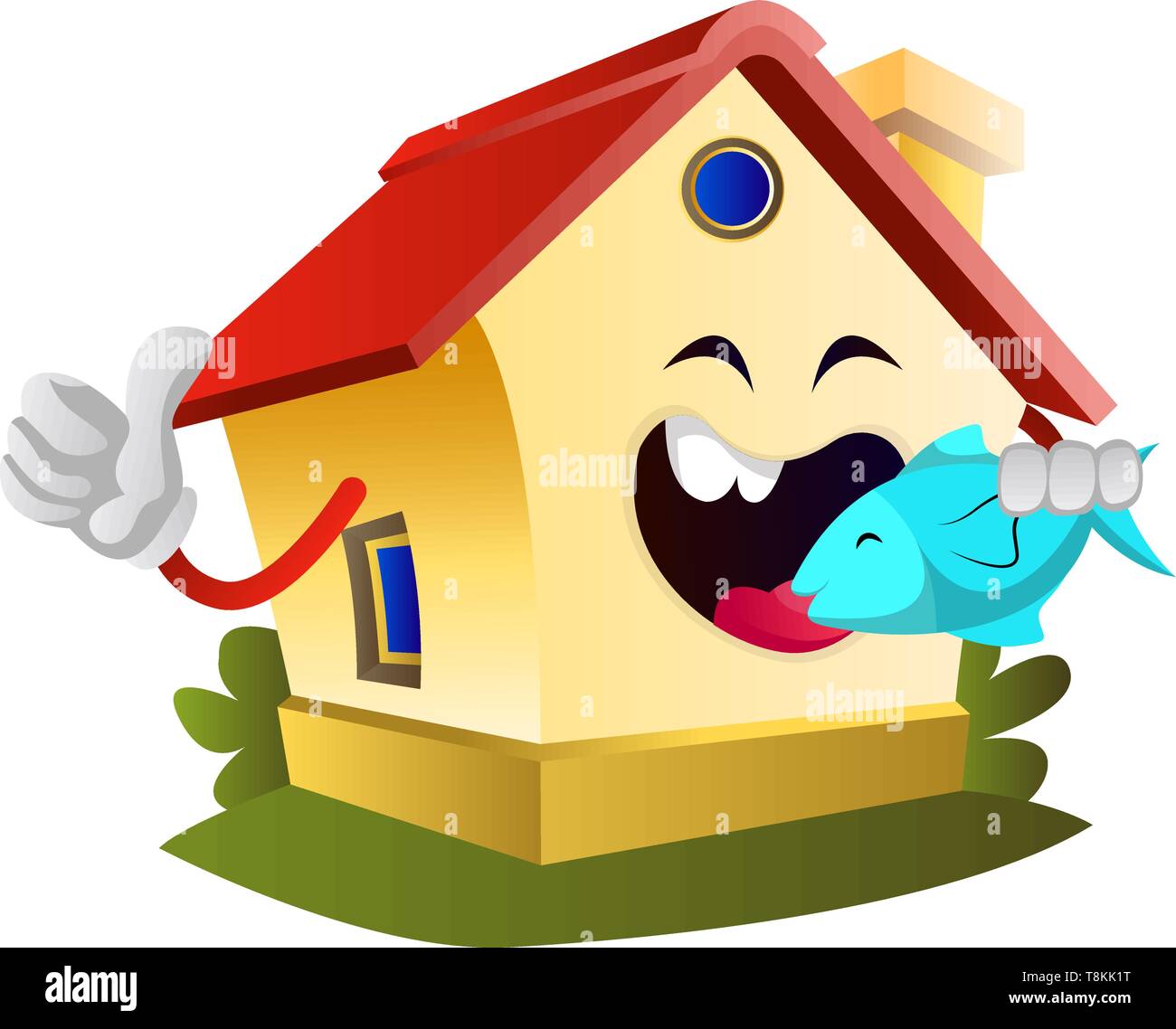 Eating Fish Clip Art