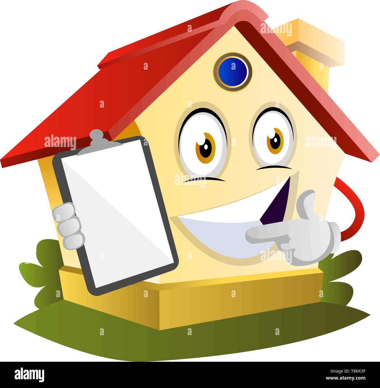 House is showing instructions, illustration, vector on white background ...