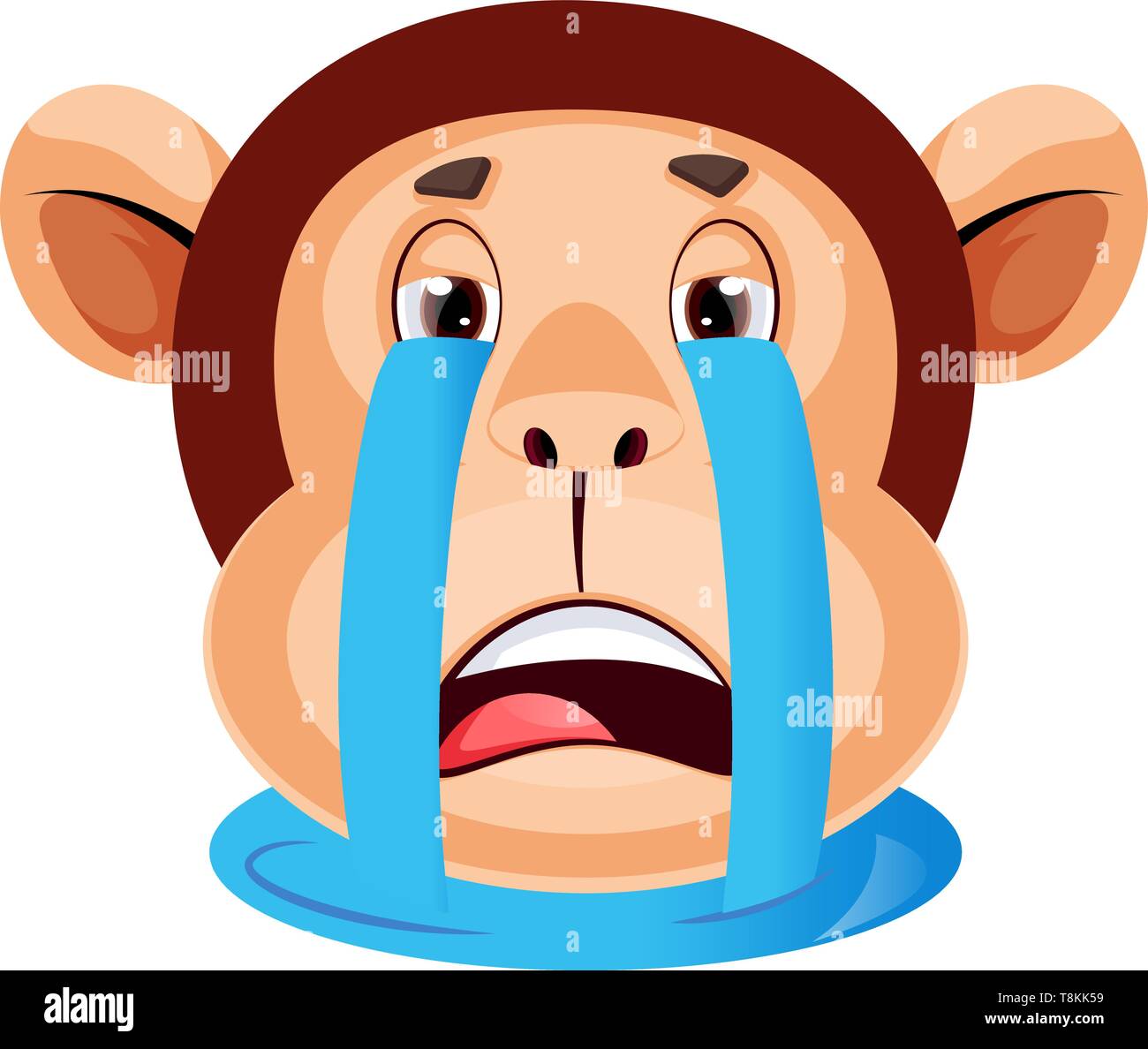 Sad cartoon monkey face hi-res stock photography and images - Alamy