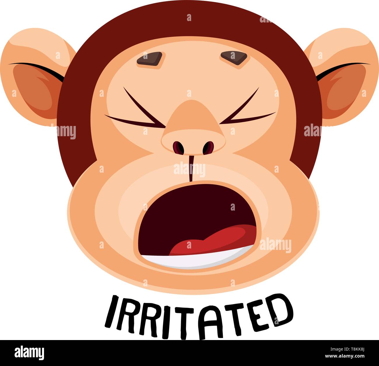 Upset primate Stock Vector Images - Alamy