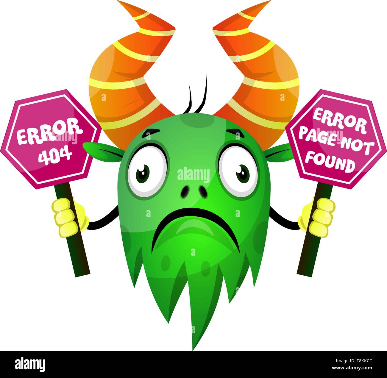Scary face computer Stock Vector Images - Alamy