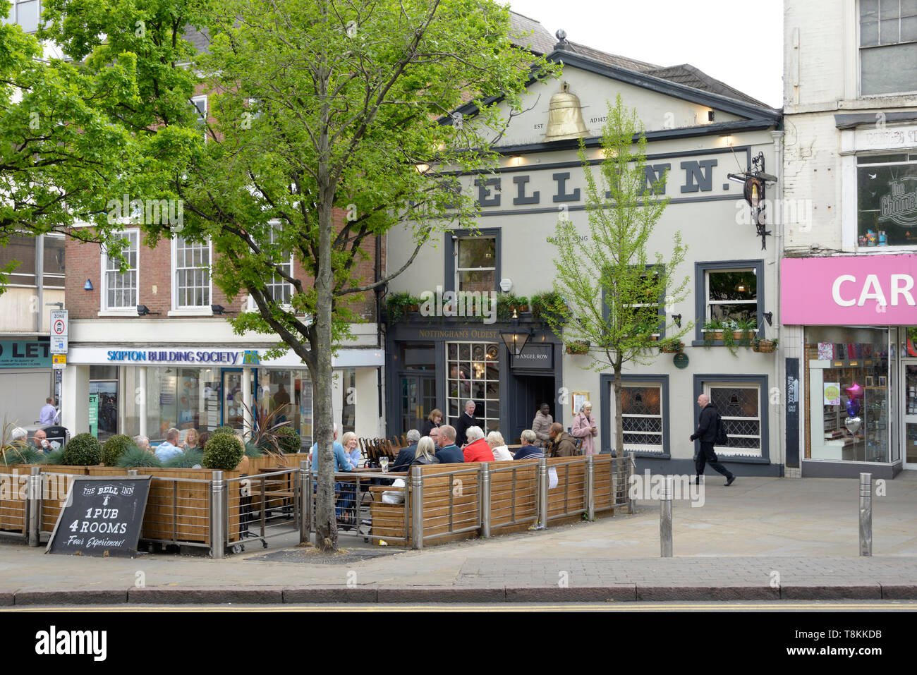The Bell Inn, Angel Row, Nottingham Stock Photo - Alamy