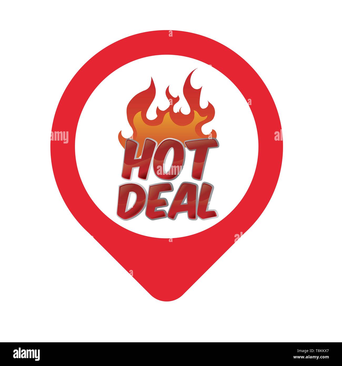 Image flame over hot Stock Vector Images - Alamy