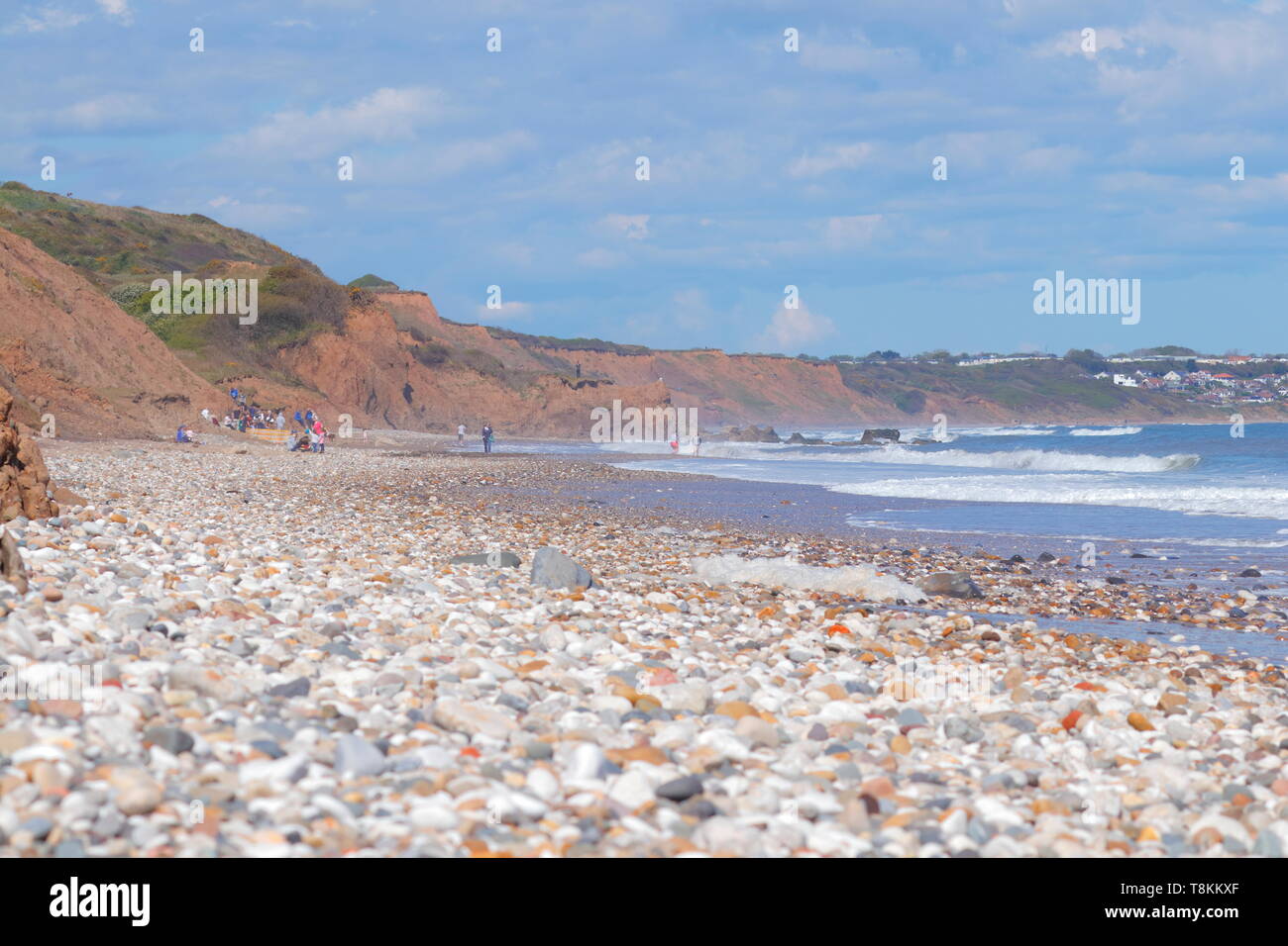 Pebble beaches at Reighton Gap on the Yorkshire Coast Stock Photo - Alamy