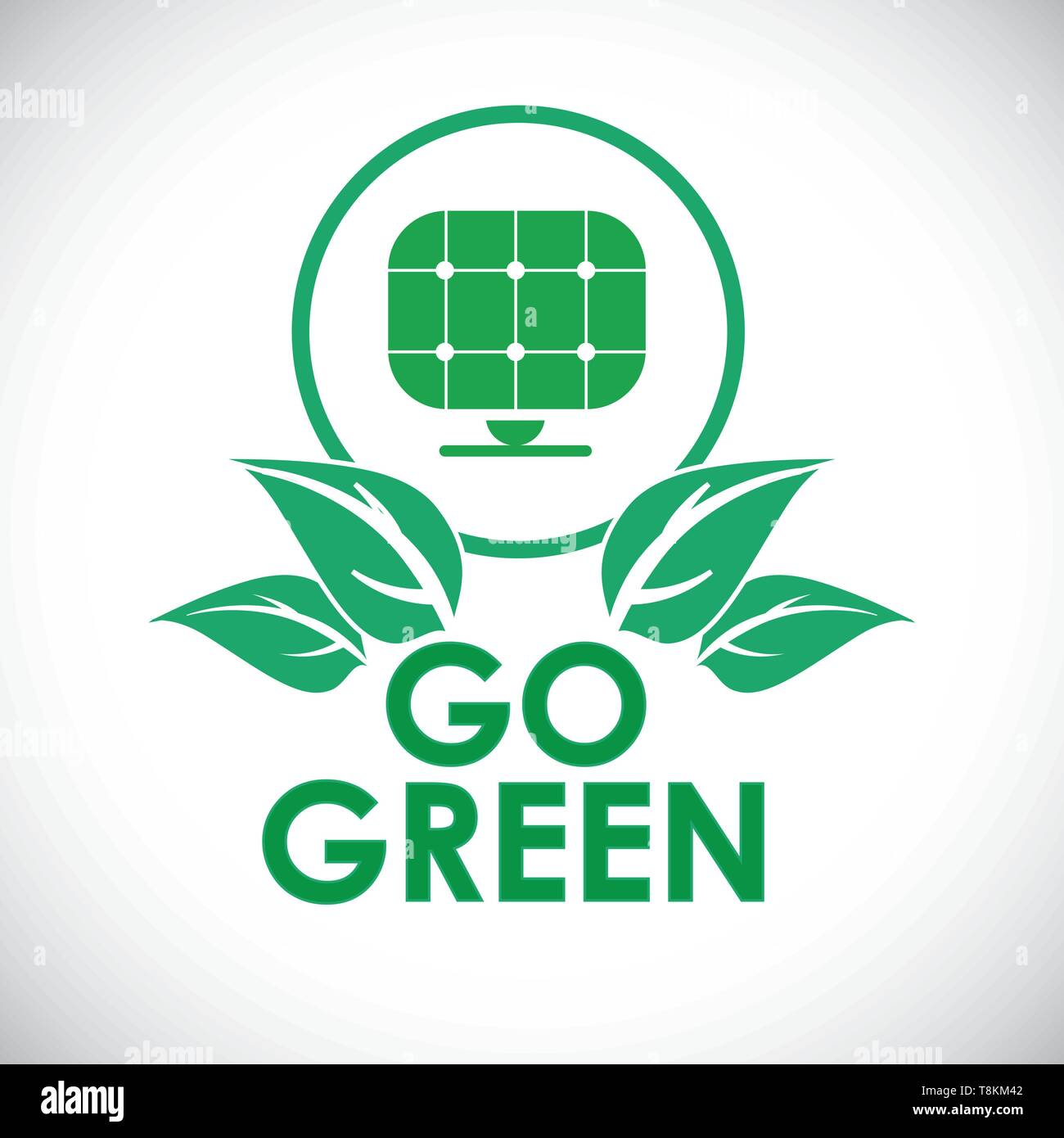 Go green digital design, vector illustration eps 10 Stock Vector Image ...