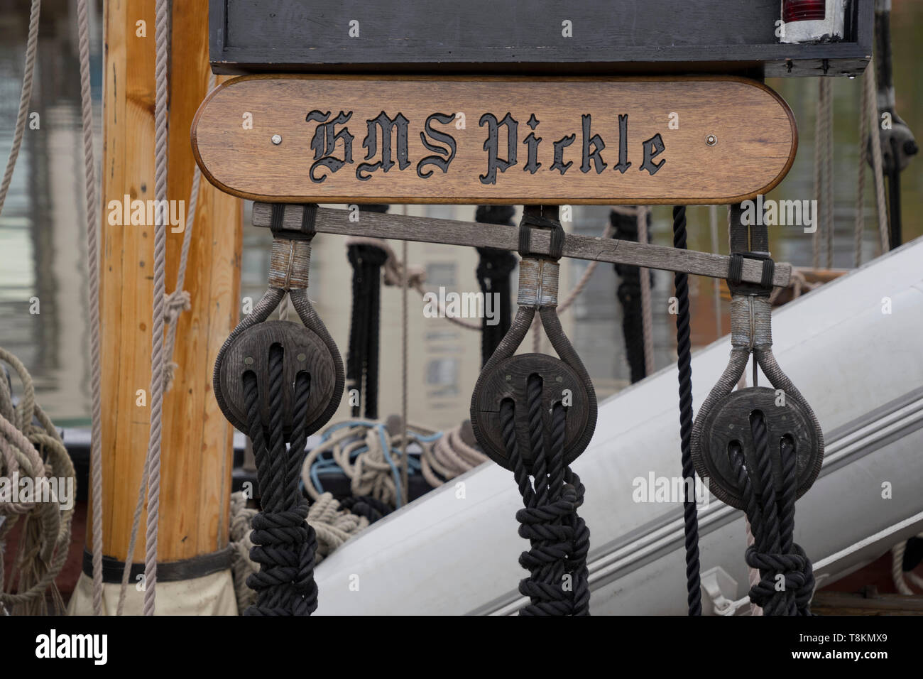 Refurbished HMS Pickle at the old harbour and medieval area converted ...