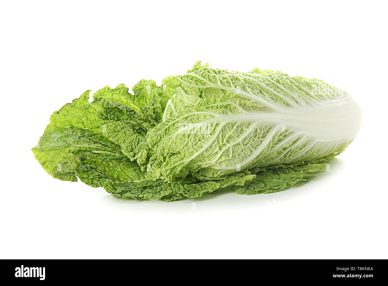 Fresh ripe cabbage on white background Stock Photo - Alamy