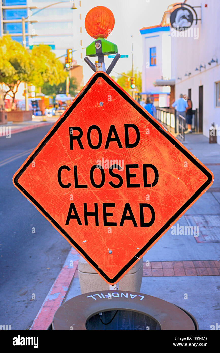 Highway Sign Stop Ahead Symbol High Resolution Stock Photography and ...