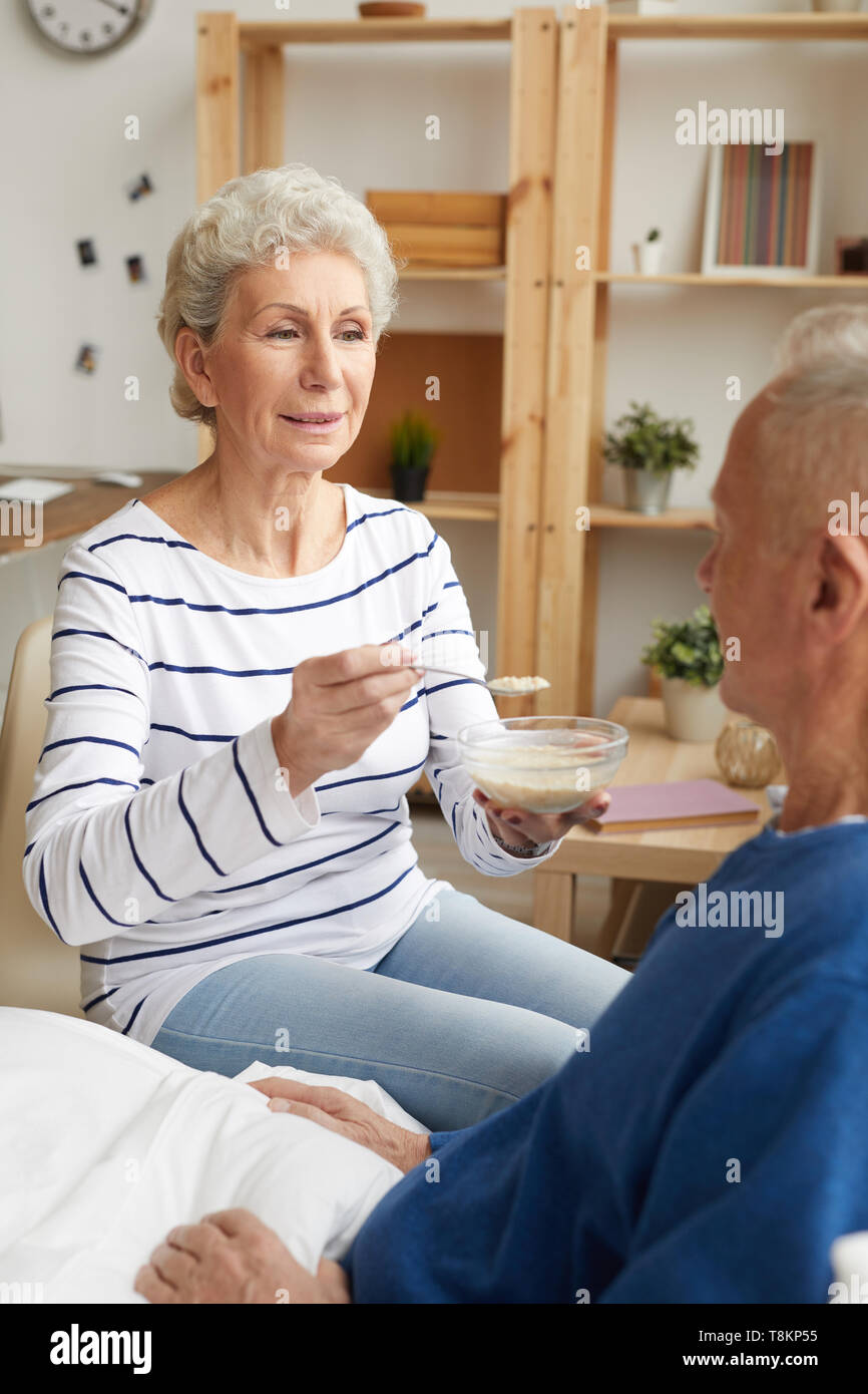 Caring for Sick Husband Stock Photo - Alamy