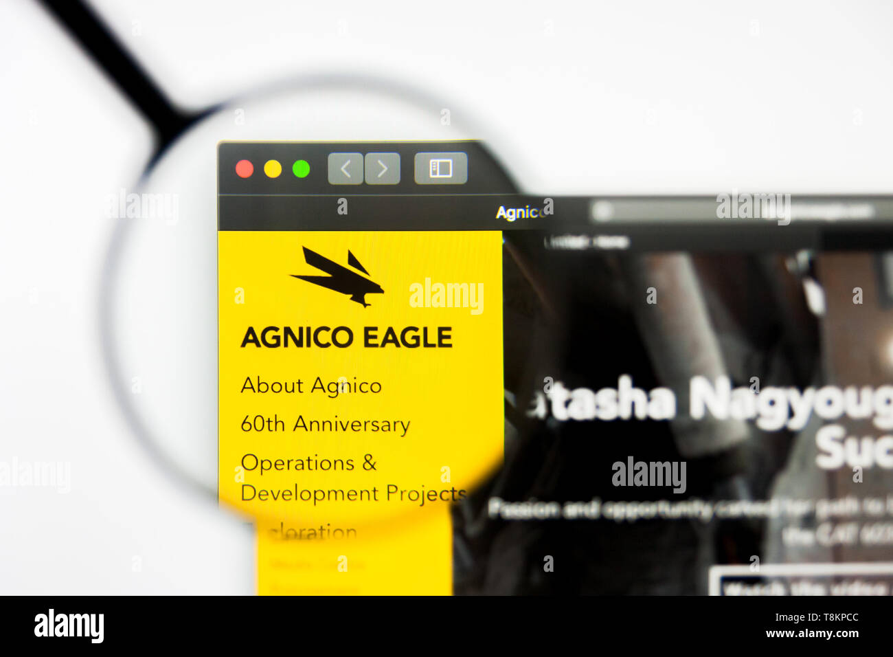 Richmond, Virginia, USA - 8 May 2019: Illustrative Editorial of Agnico ...