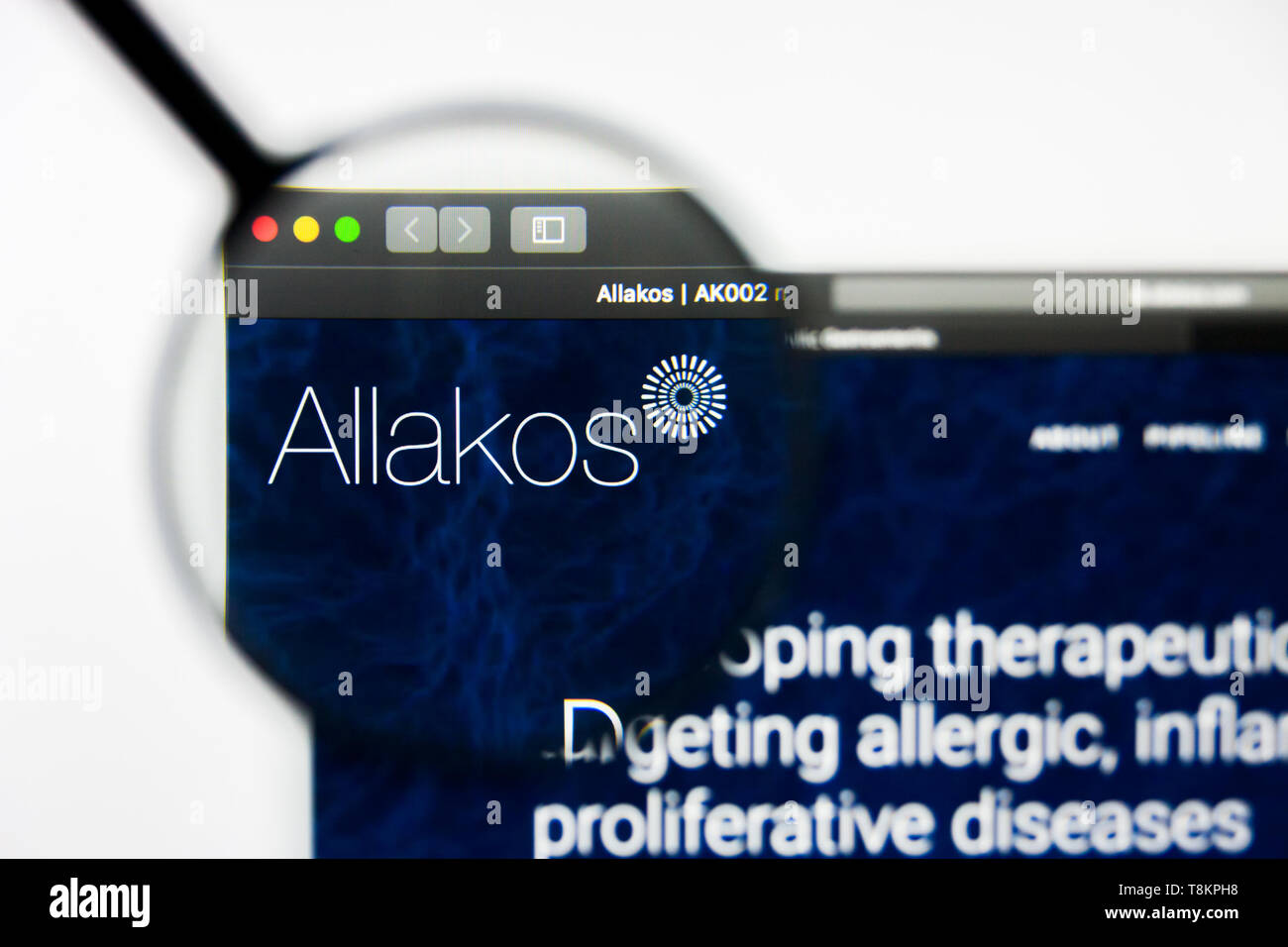 Richmond, Virginia, USA - 8 May 2019: Illustrative Editorial of Allakos ...