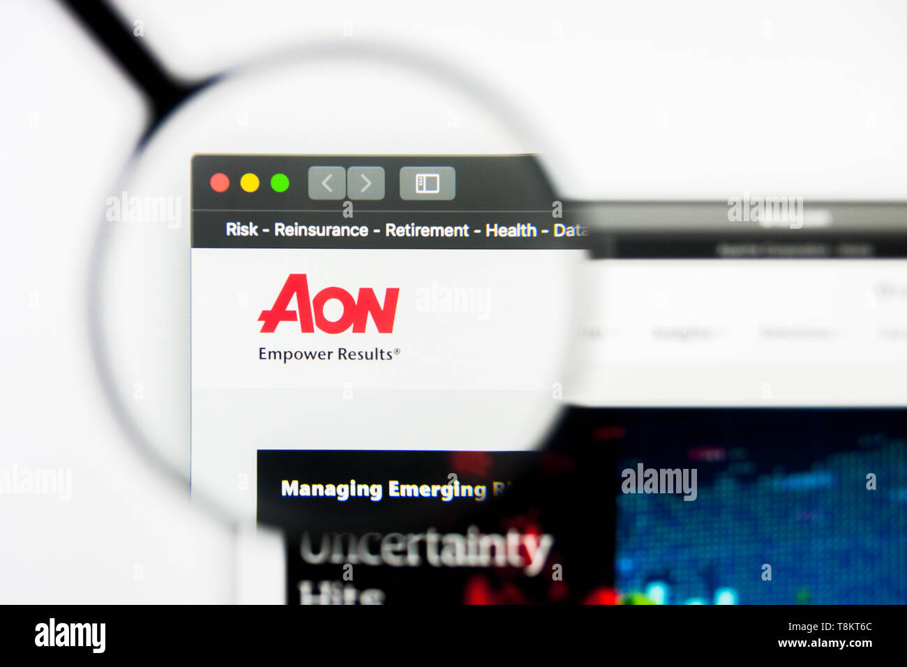 Richmond, Virginia, USA - 9 May 2019: Illustrative Editorial of Aon plc ...