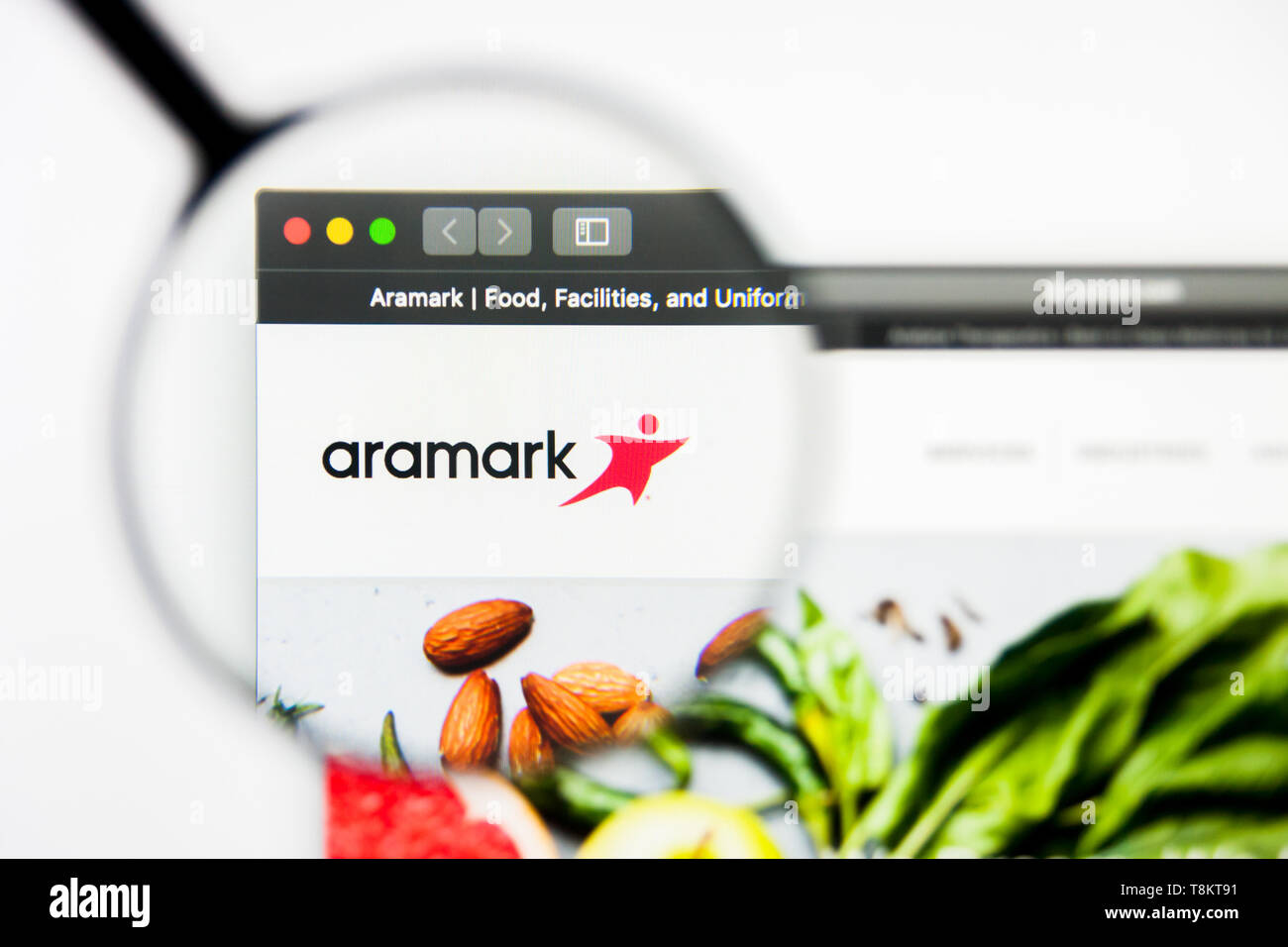 Richmond, Virginia, USA - 9 May 2019: Illustrative Editorial of Aramark ...