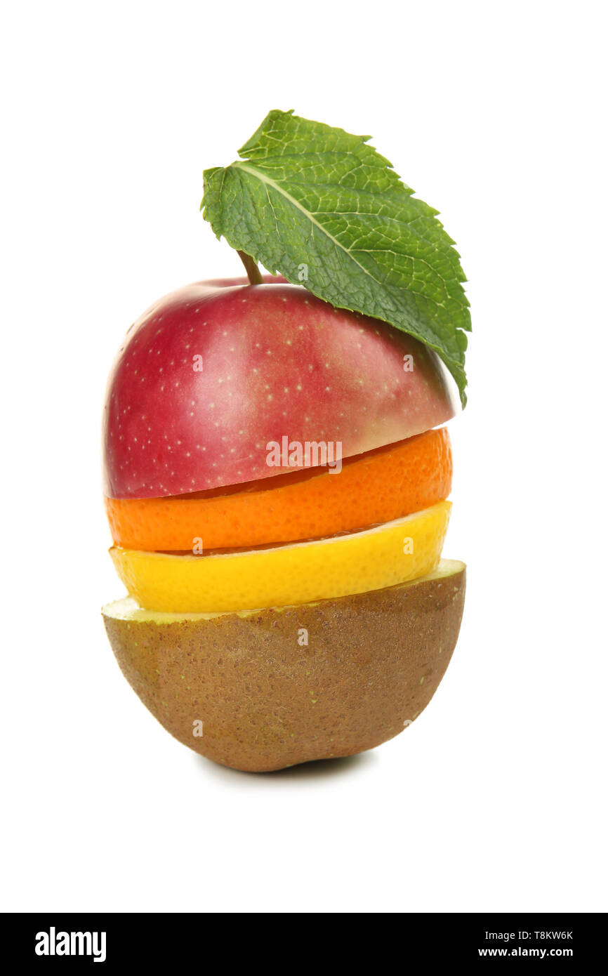 Stack delicious cut fruits hi-res stock photography and images - Alamy