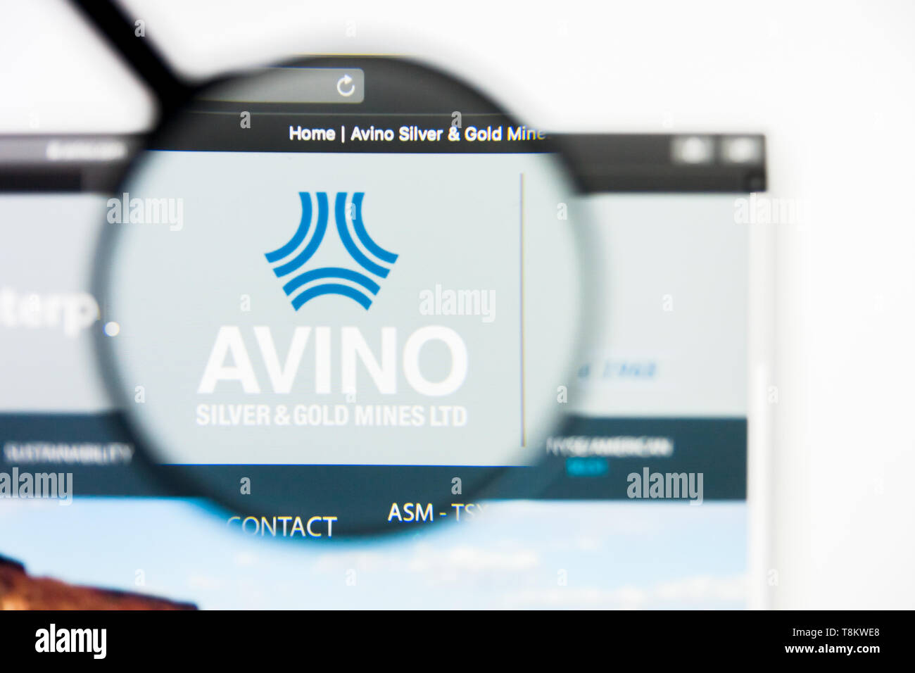 Richmond, Virginia, USA - 9 May 2019: Illustrative Editorial of Avino ...