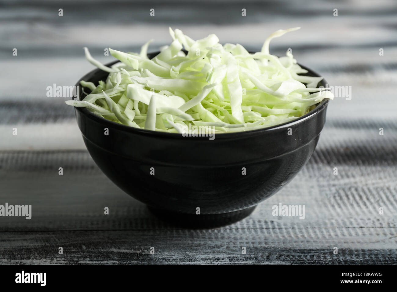 Shredded cabbage on wooden hi-res stock photography and images - Alamy