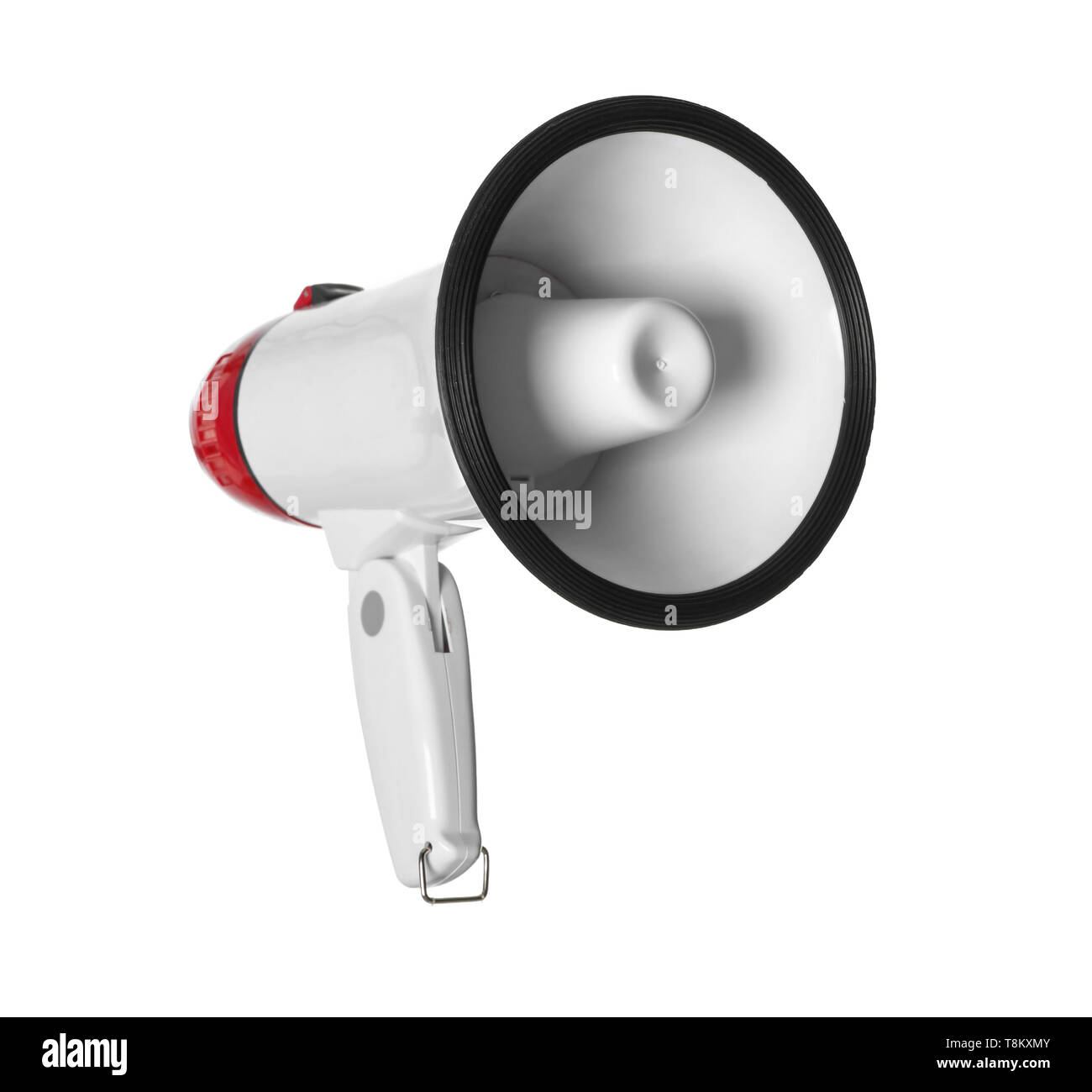Megaphone on white background Stock Photo - Alamy