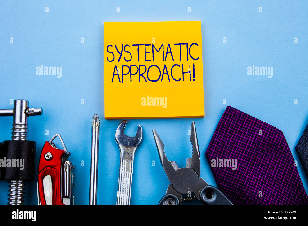 Conceptual hand writing showing Systematic Approach. Concept meaning A ...