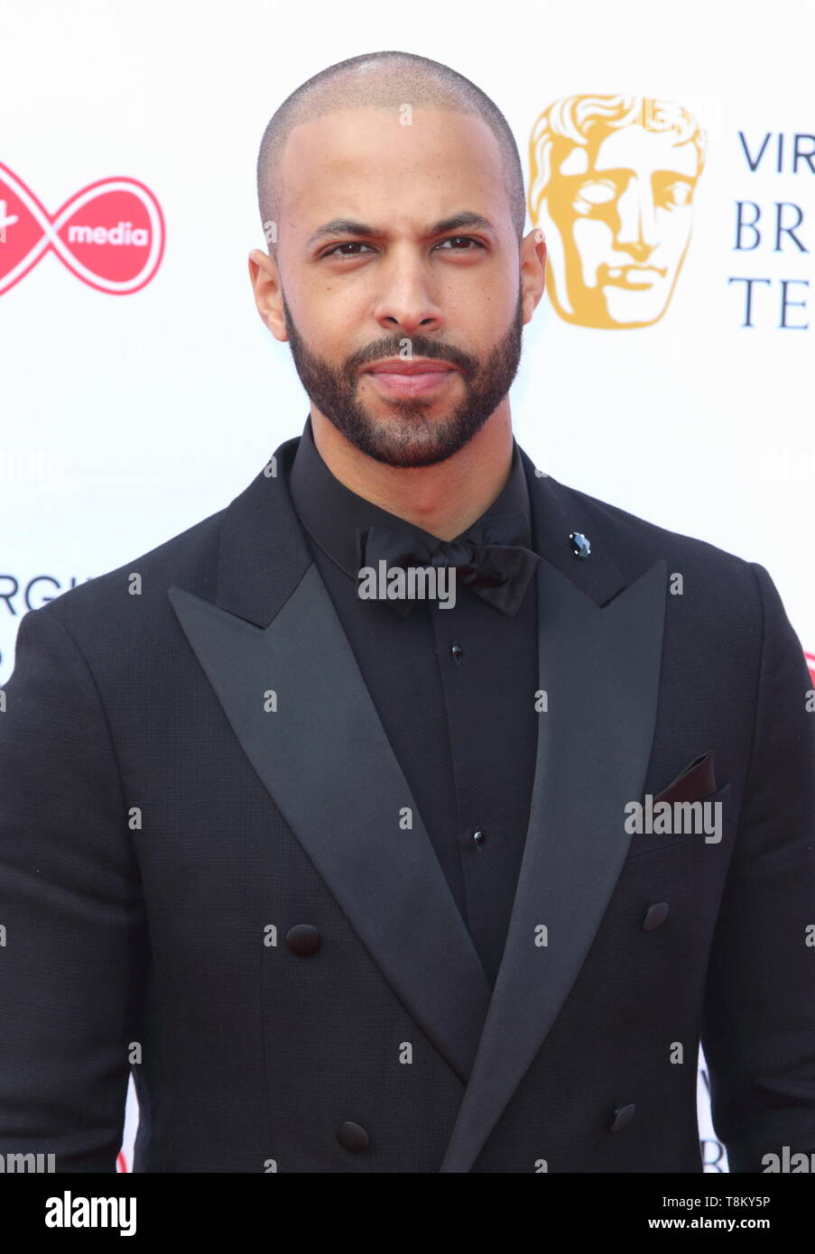 Marvin Humes seen on the red carpet during the Virgin Media BAFTA ...