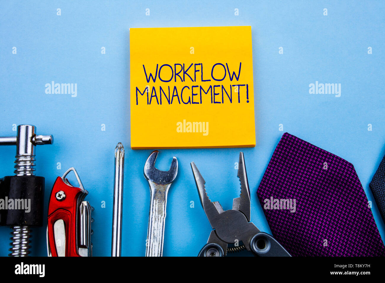 Conceptual Hand Writing Showing Workflow Management Concept Meaning The Execution And