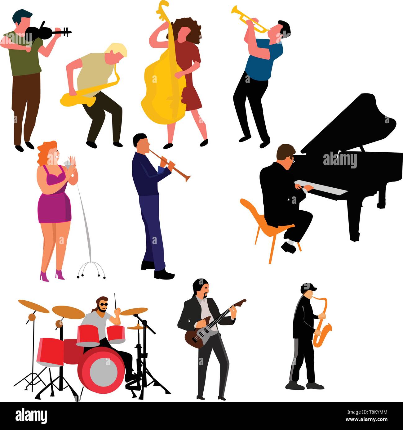 Male Singer Cartoon High Resolution Stock Photography and Images - Alamy