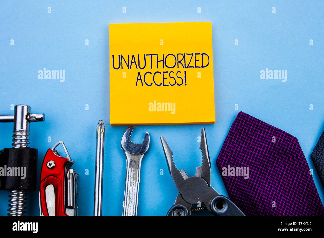 Conceptual hand writing showing Unauthorized Access. Concept meaning ...