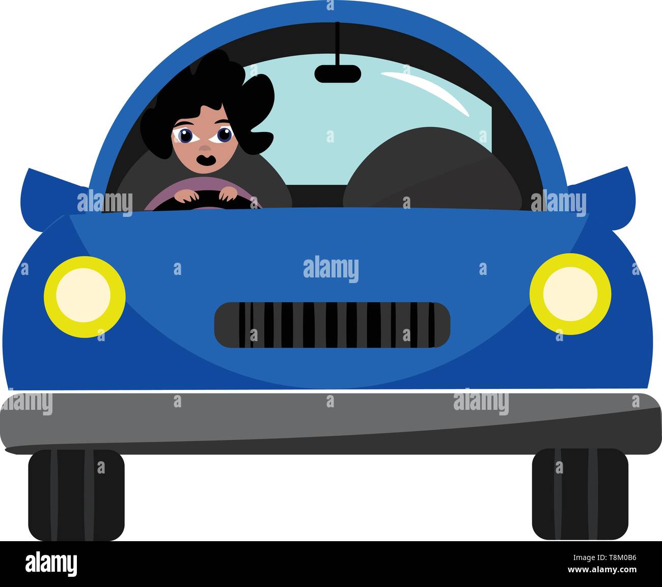 Woman driver Stock Vector Images - Alamy