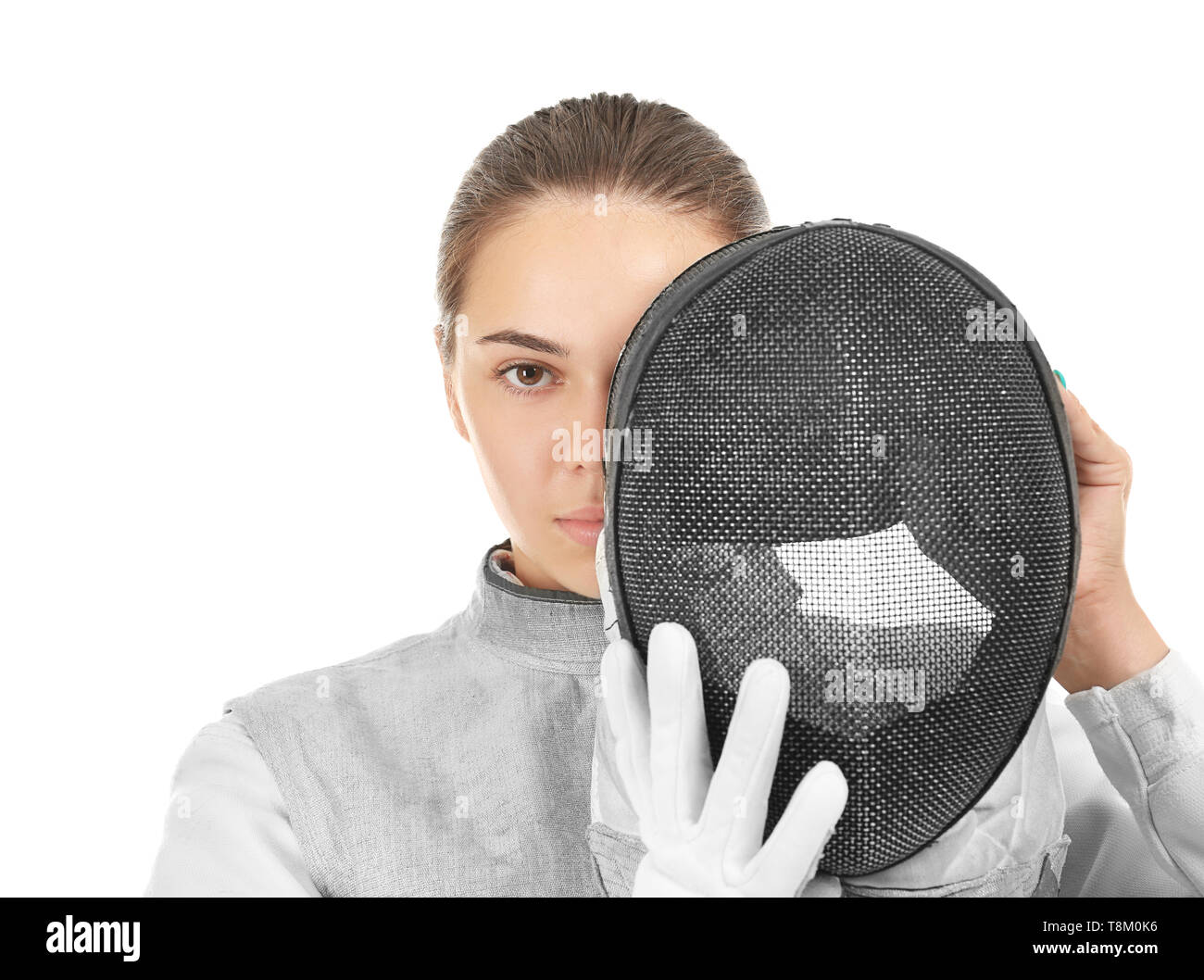 Female fencer hi-res stock photography and images - Alamy
