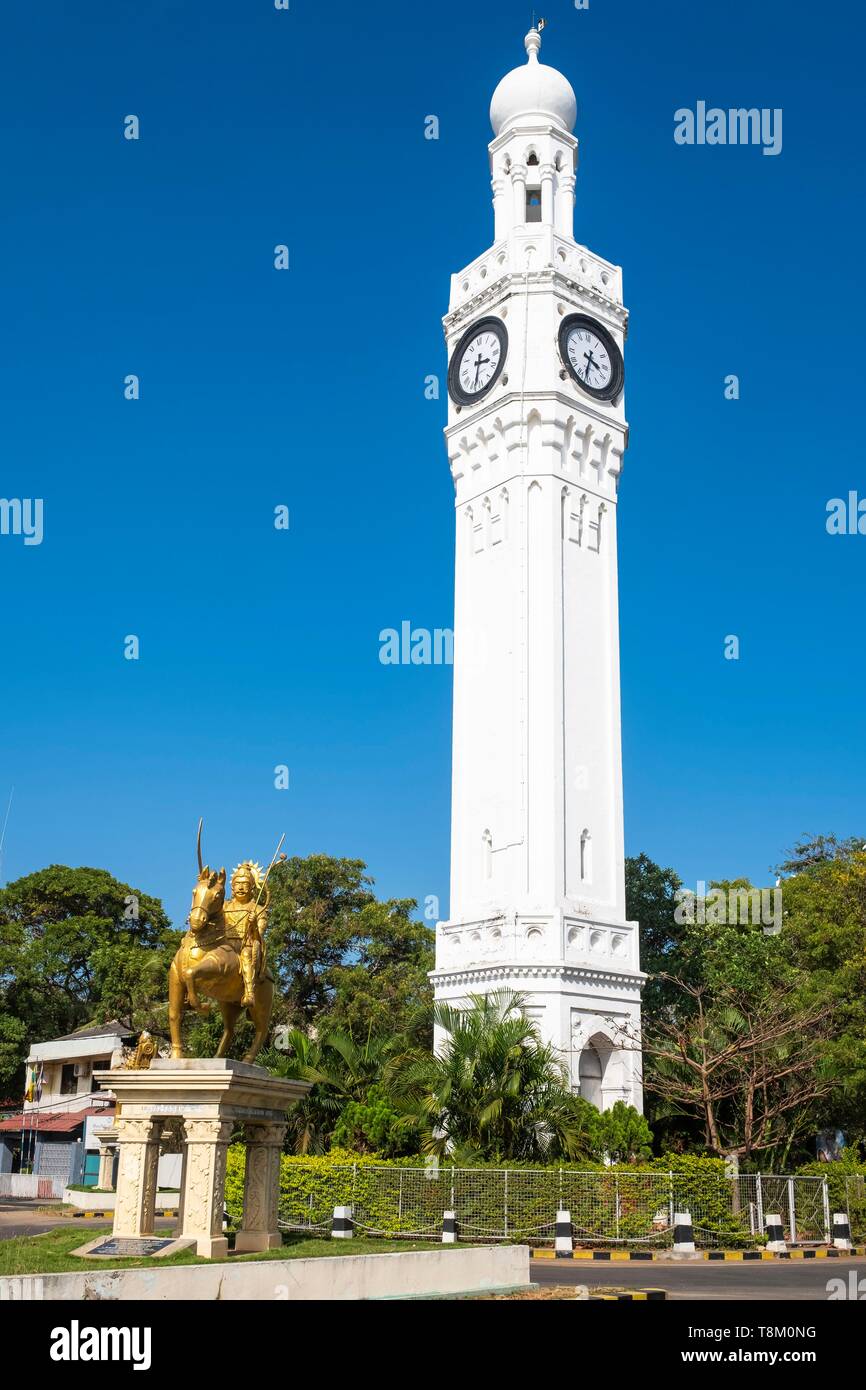 Sri Lanka, Northern province, Jaffna, the Clock Tower built in 1875 ...
