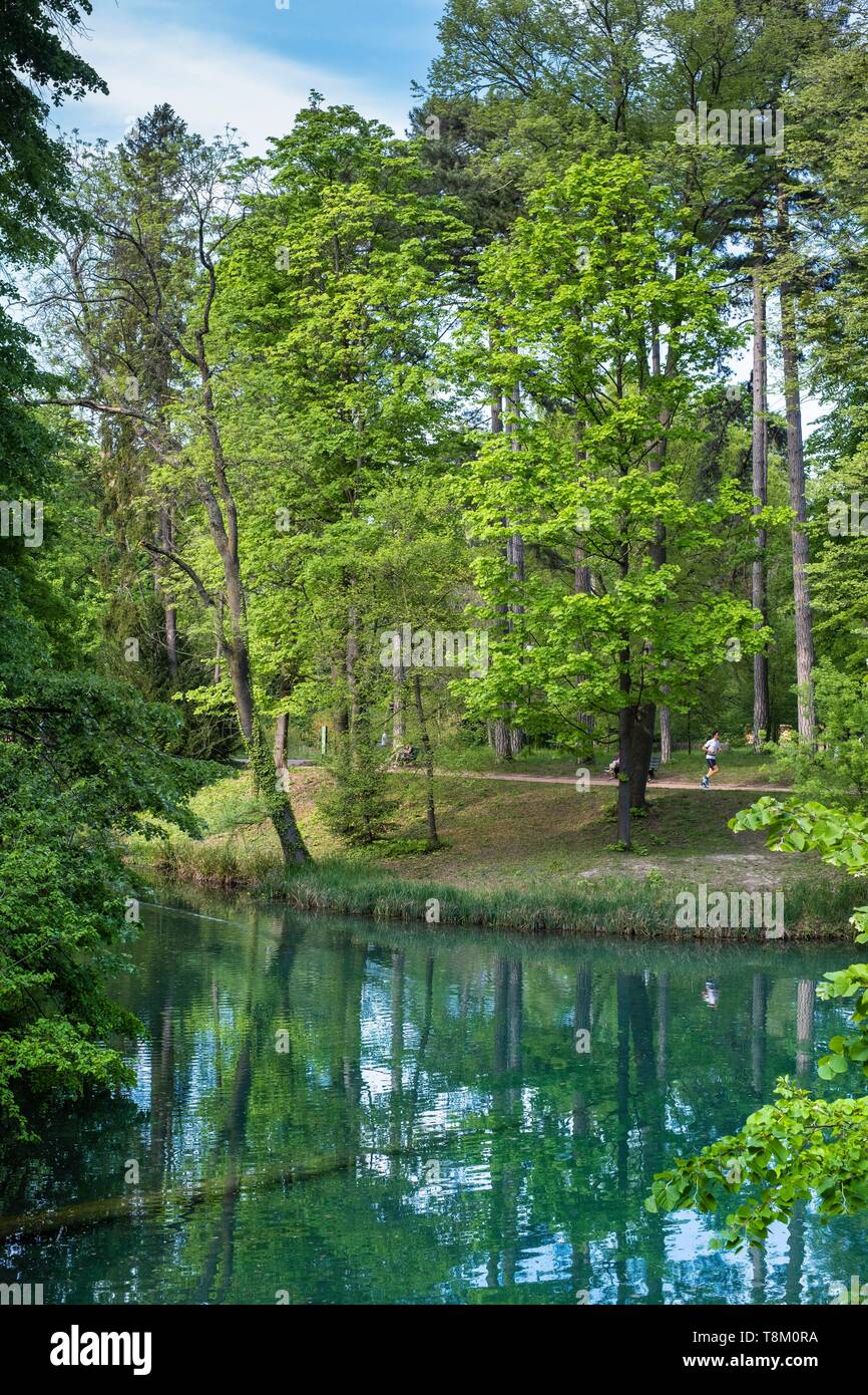 France, Rhone, Lyon, 6th arrondissement, Parc de la Tête d'Or (Park of ...