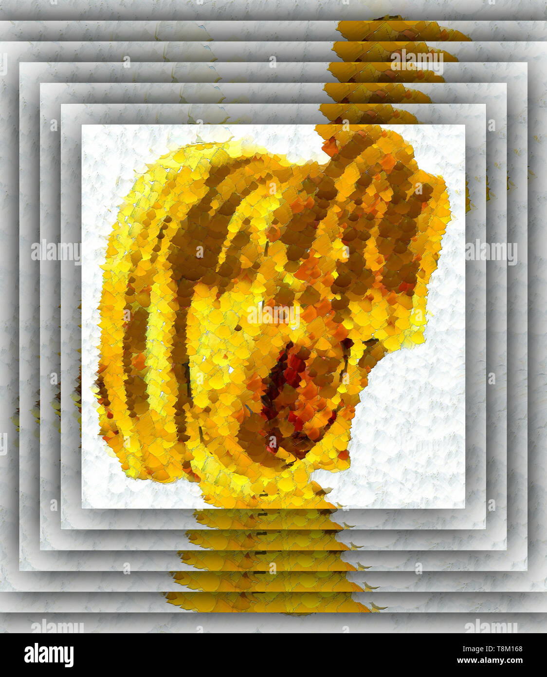 Liquid gold imitation design pattern. Real golden color abstract ...