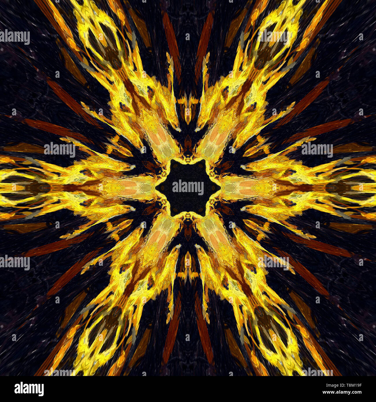 Abstract gold background. Fractal luxury art. Graphic painting golden ...