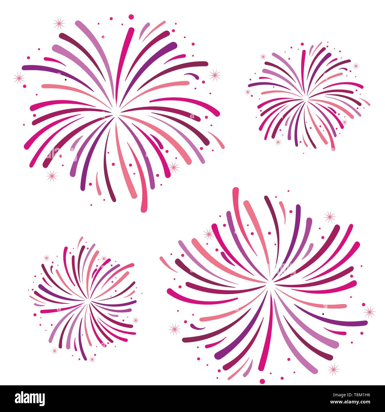 Fireworks display celebration vector illustration Stock Vector Image ...