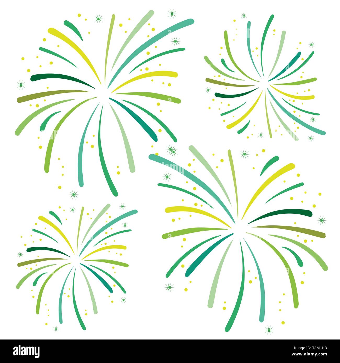 Fireworks display celebration vector illustration Stock Vector Image ...