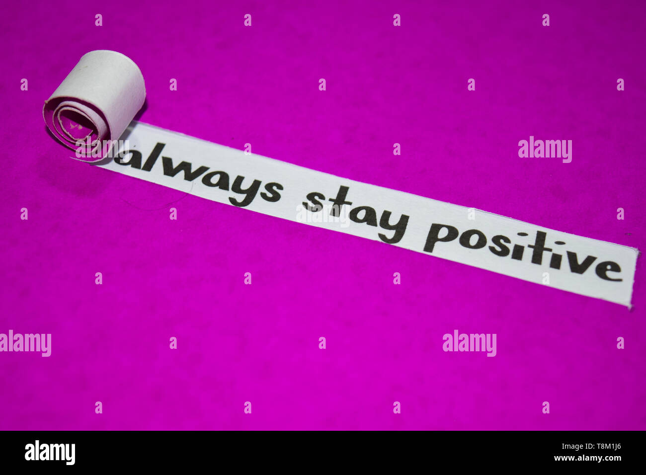 Always stay positive text, Inspiration, Motivation and business concept ...