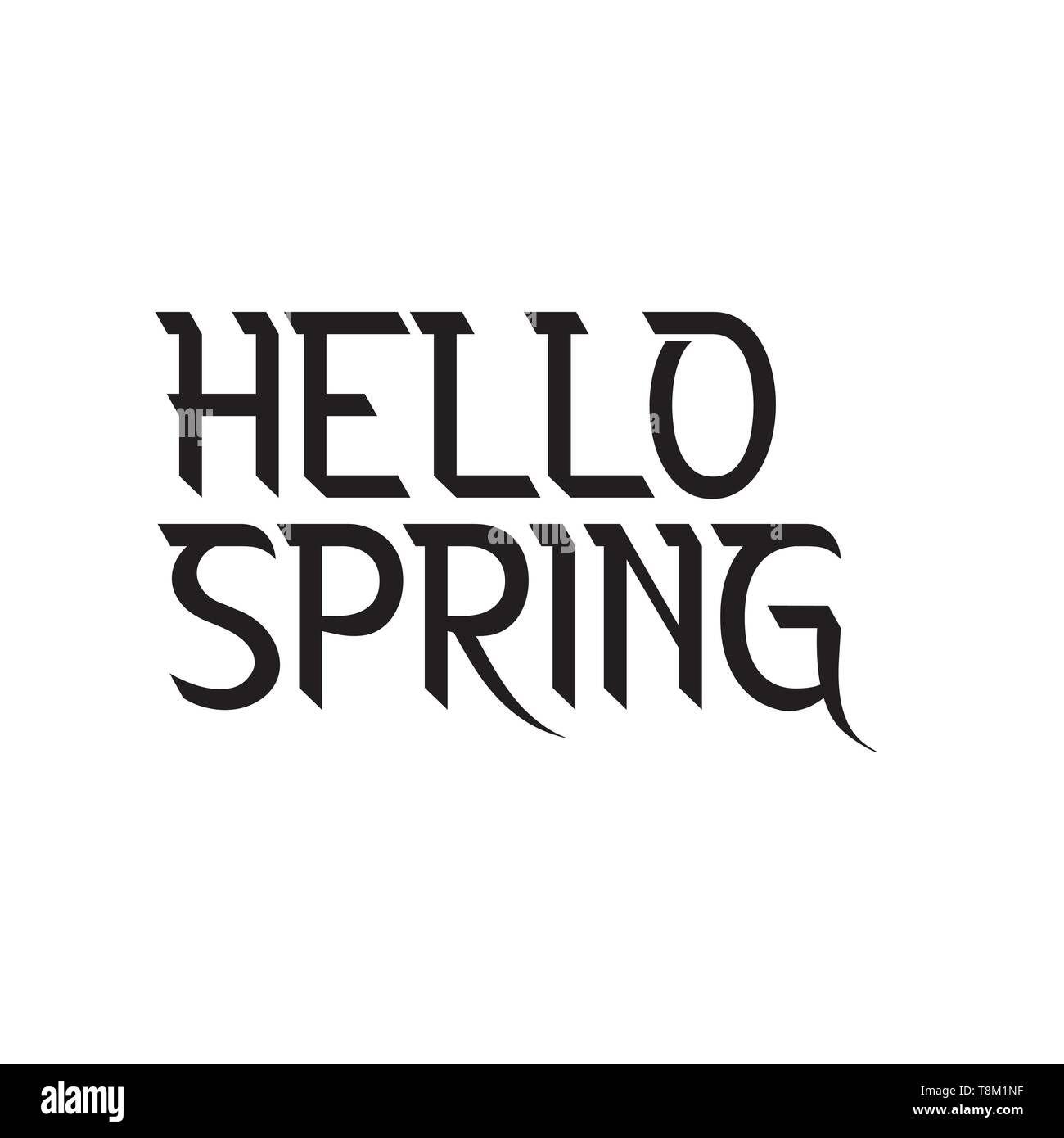 Hello spring banner design vector illustration Stock Vector Image & Art ...
