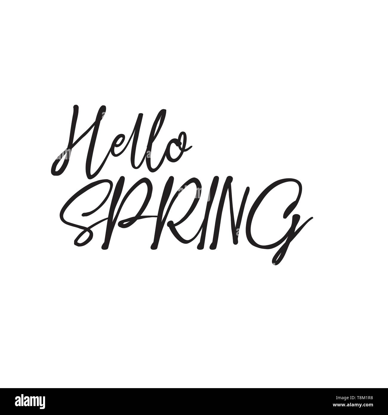 Hello spring banner design vector illustration Stock Vector Image & Art ...