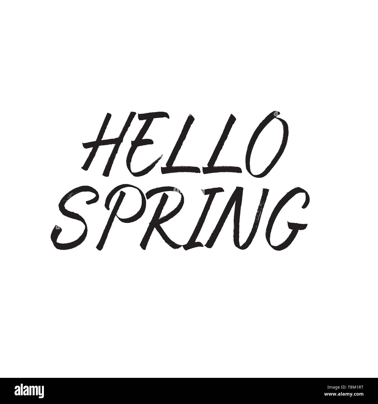 Hello spring banner design vector illustration Stock Vector Image & Art ...