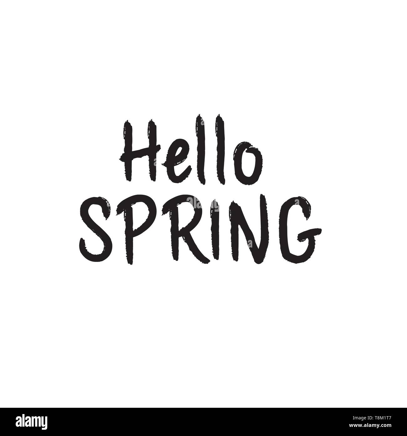 Hello spring banner design vector illustration Stock Vector Image & Art ...