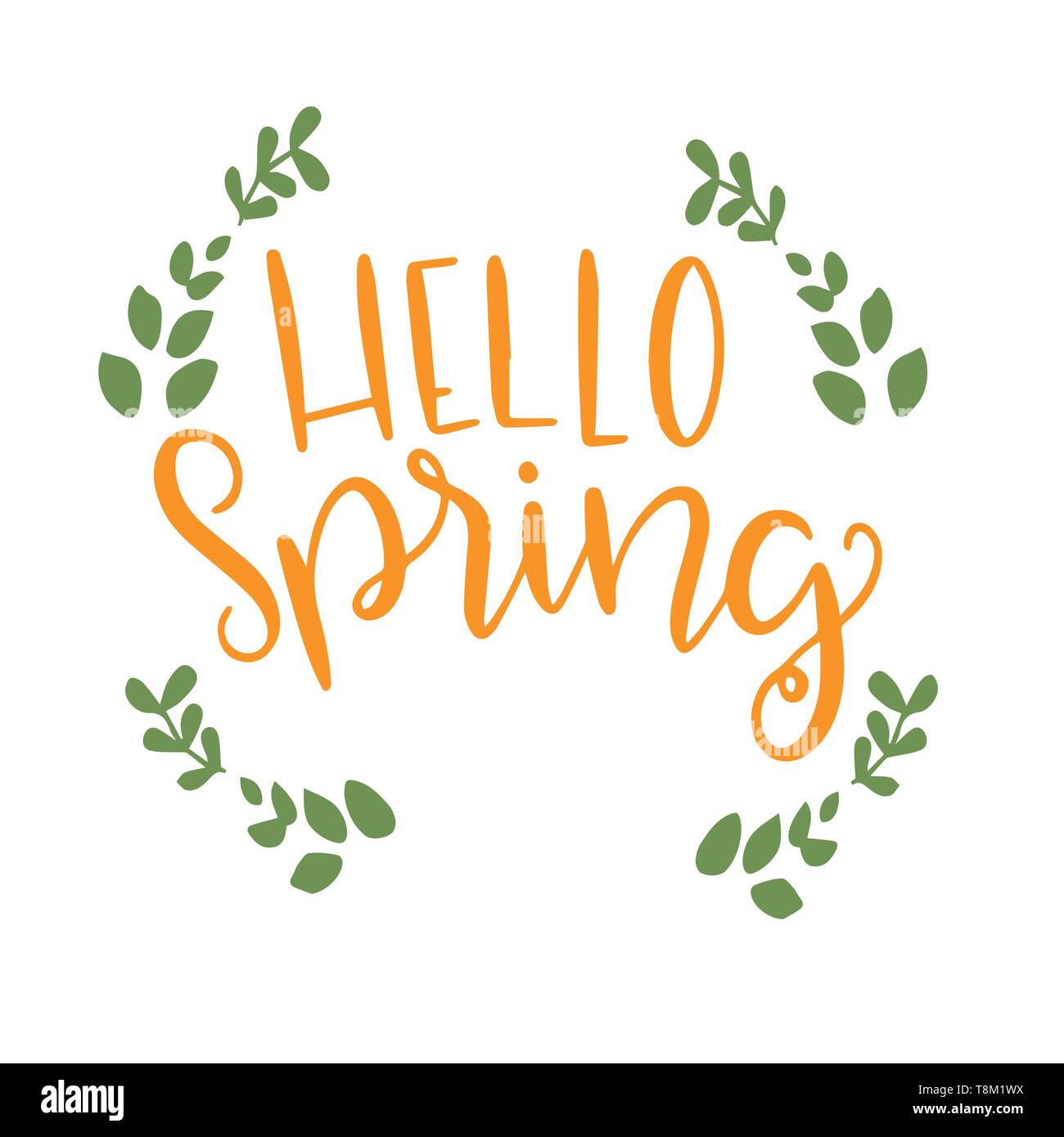 Hello spring banner design vector illustration Stock Vector Image & Art ...