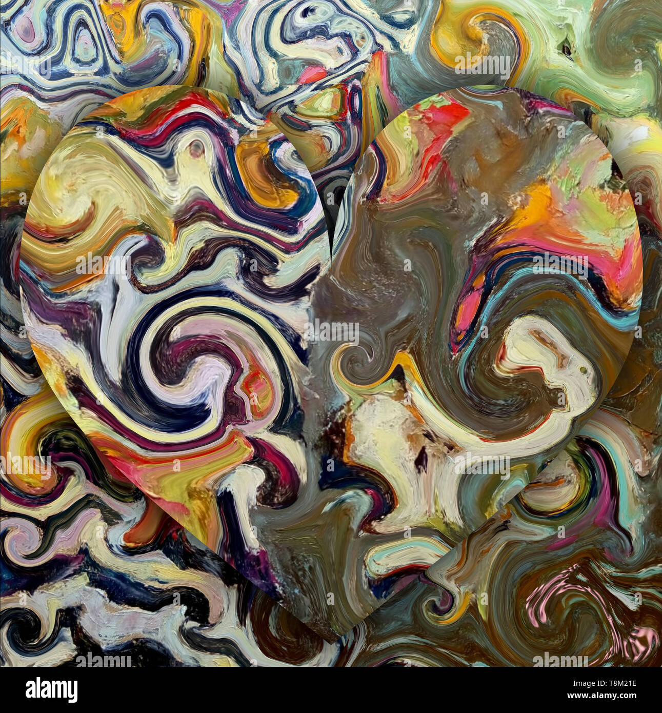 Fantasy style pastel colors pattern background. Watercolor and oil ...