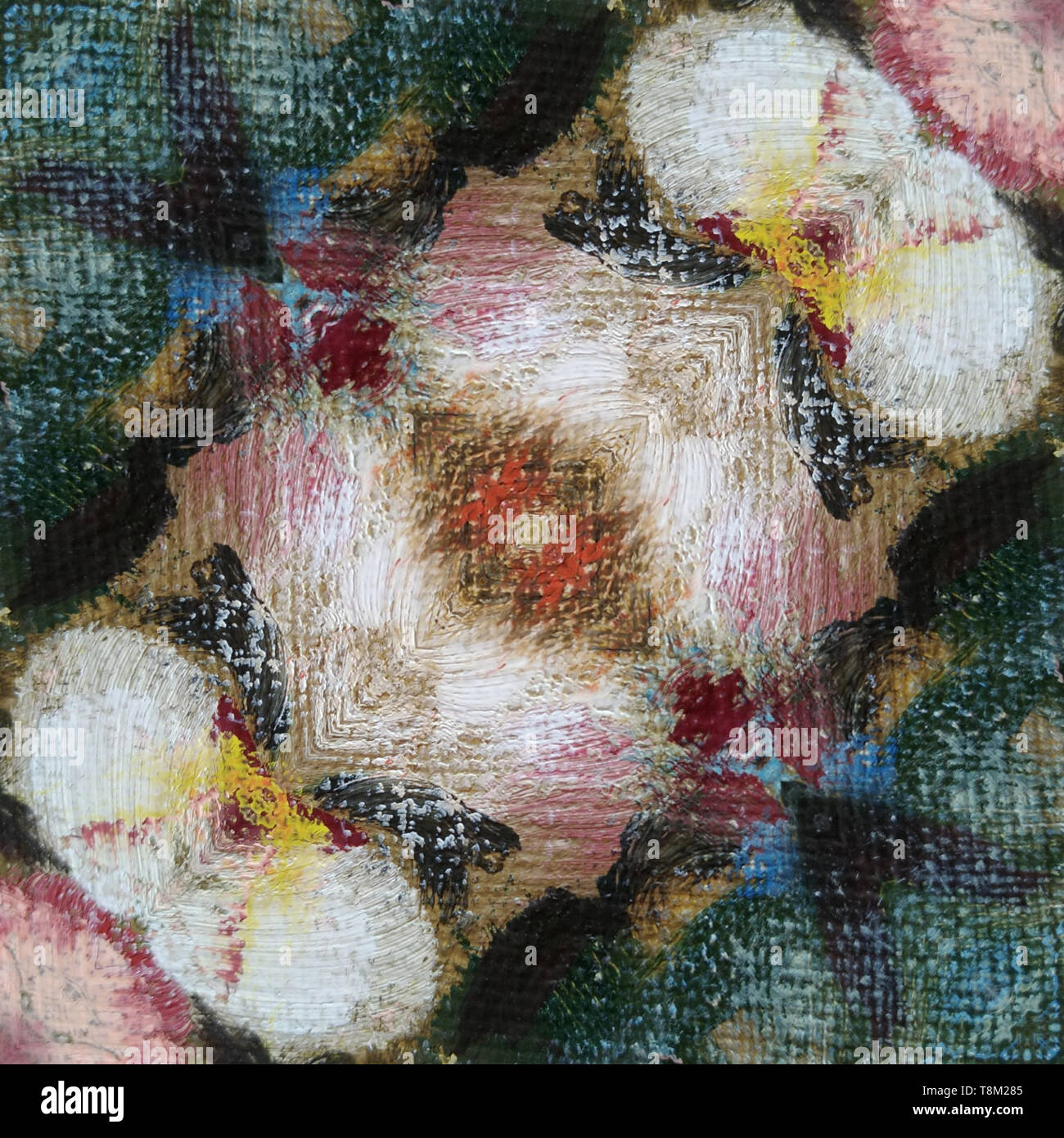 Fantasy style pastel colors pattern background. Watercolor and oil ...