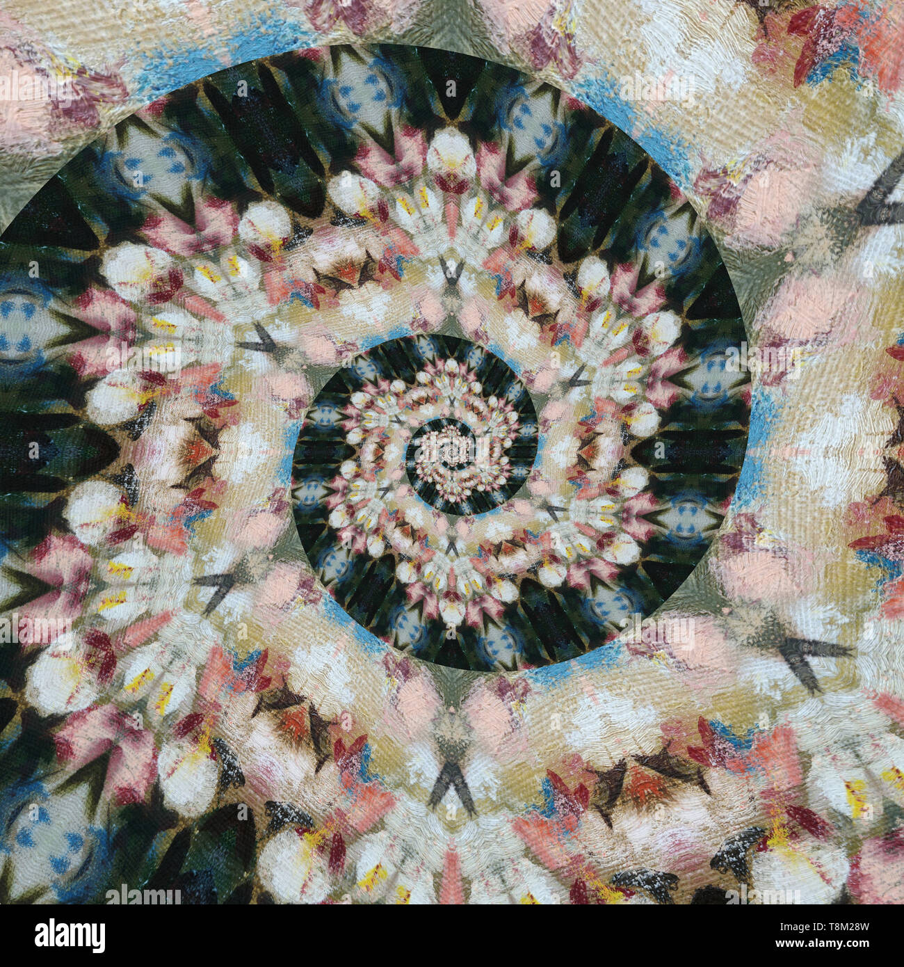 Fantasy style pastel colors pattern background. Watercolor and oil ...