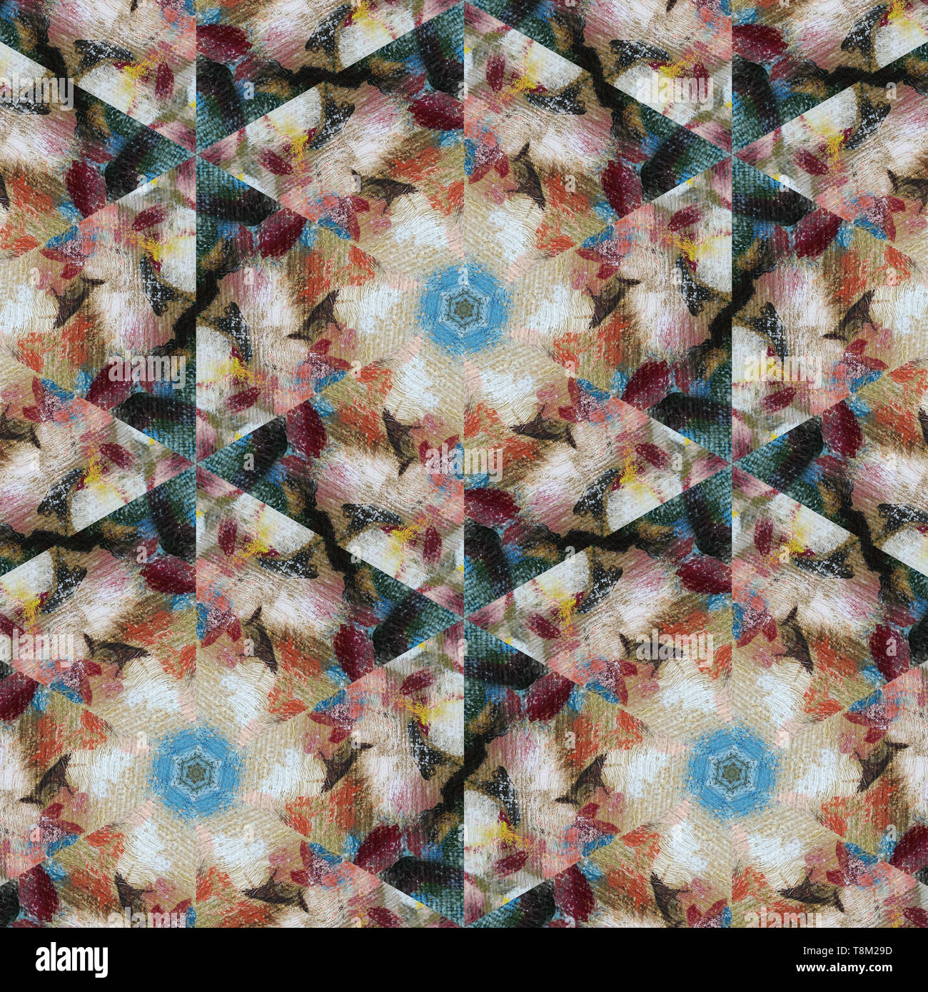 Fantasy style pastel colors pattern background. Watercolor and oil ...