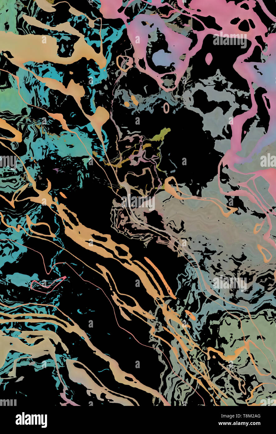 Fantasy style pastel colors pattern background. Watercolor and oil ...