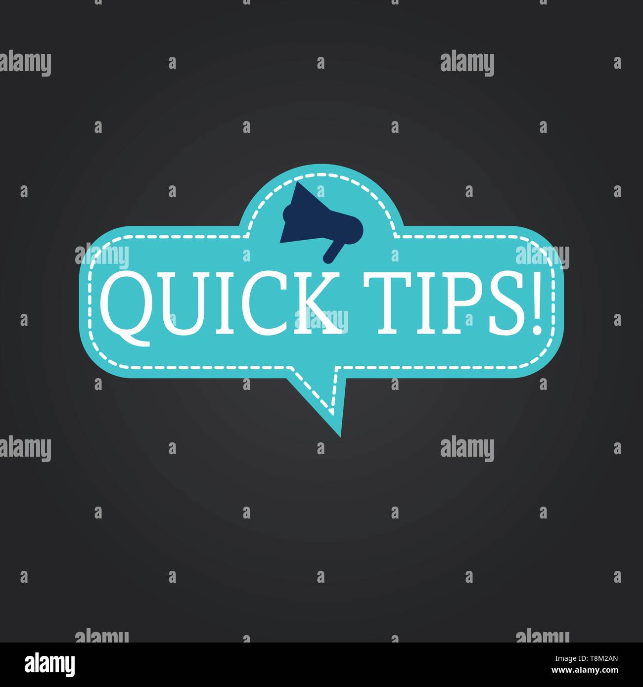 Modern quick tips composition with flat design- Vector illustrator ...
